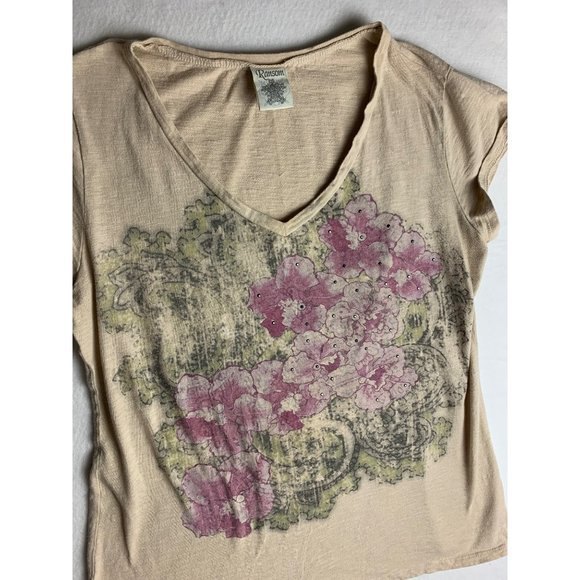 Tops | Ransom Flower Tshirt Size Xl | Poshmark